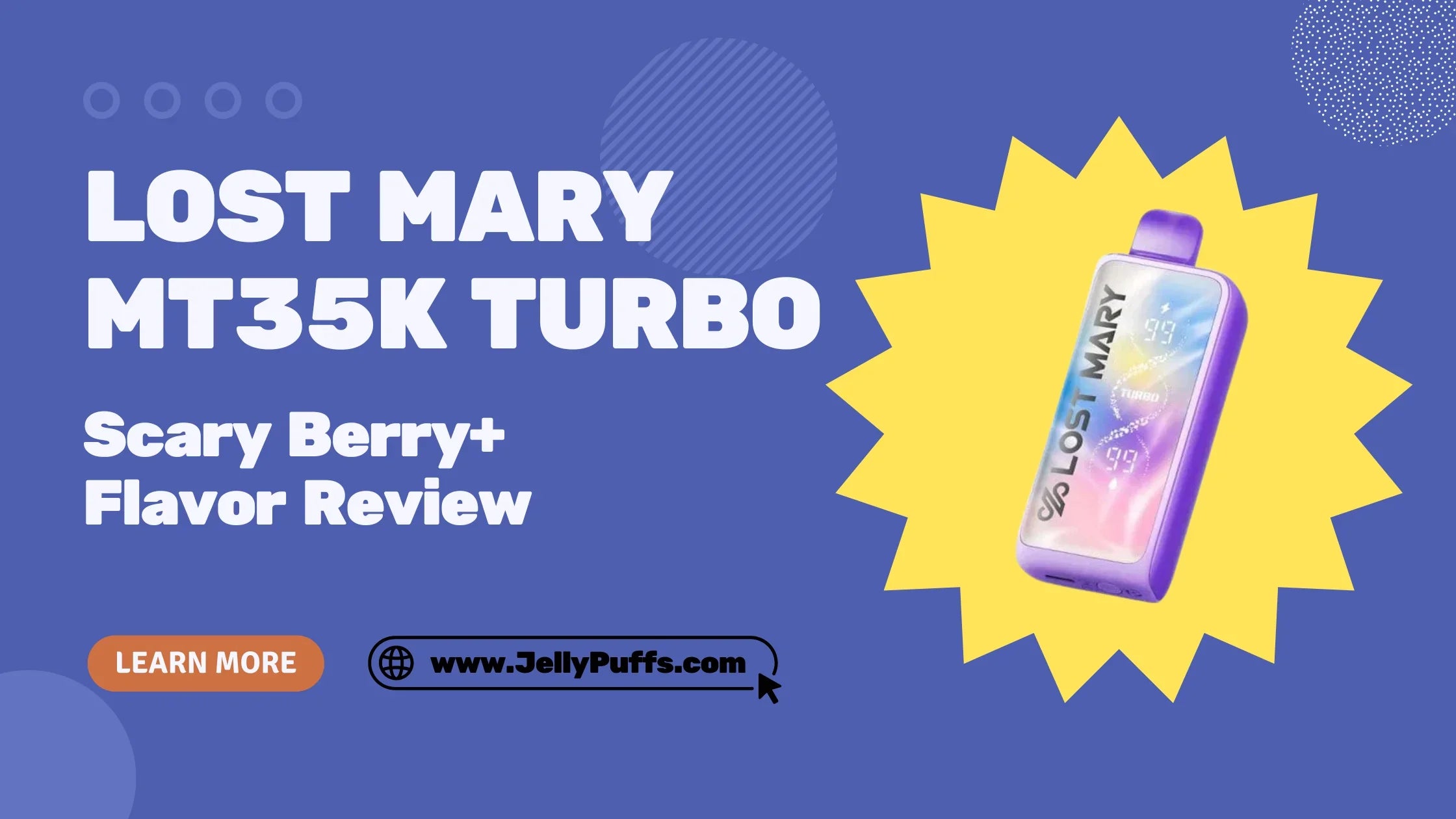 Scary Berry+ — Lost Mary MT35k Turbo Flavor Review – JellyPuffs