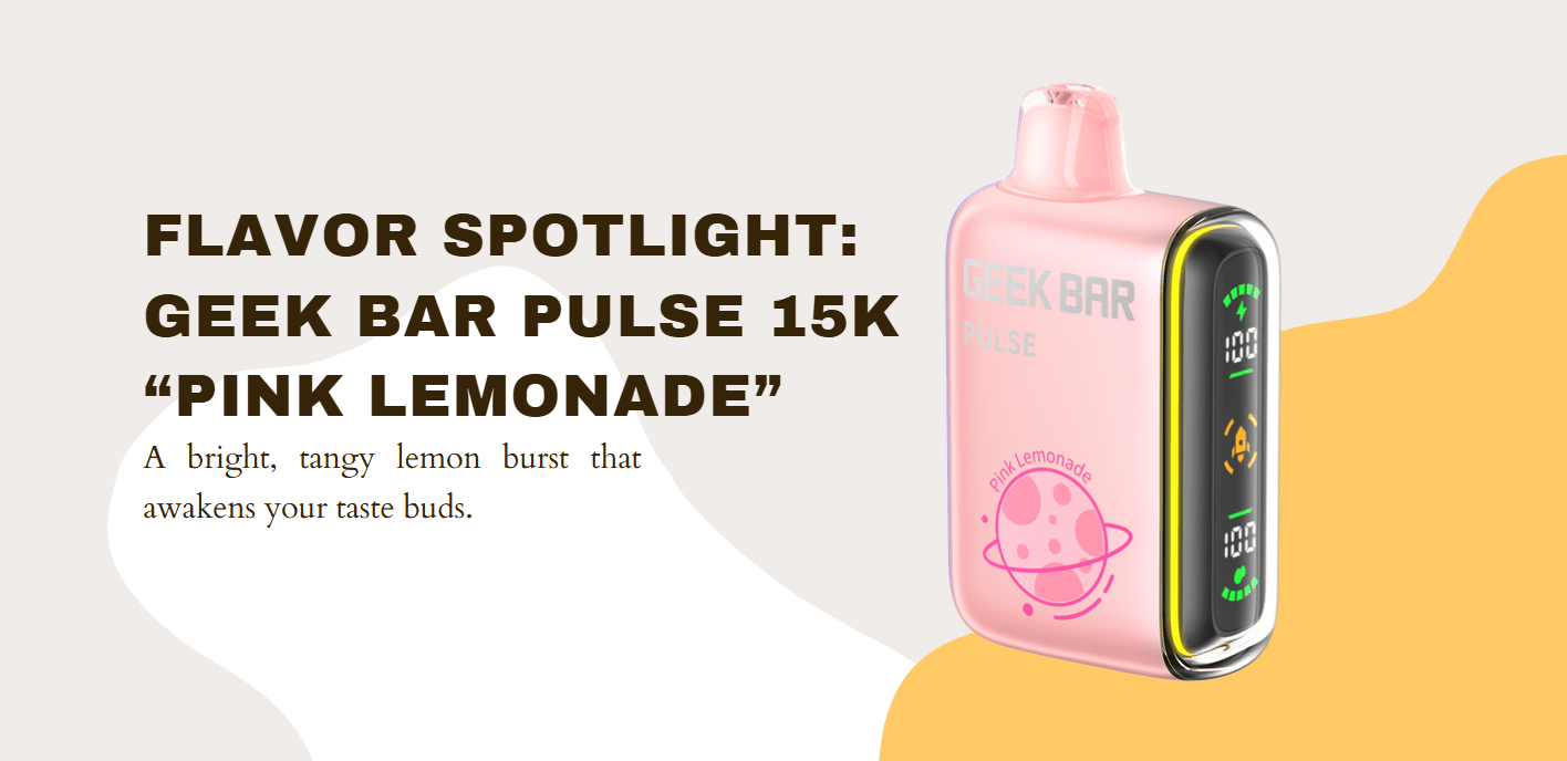 Geek Bar Pink Lemonade Review – Tangy Lemon Meets Strawberry Twist