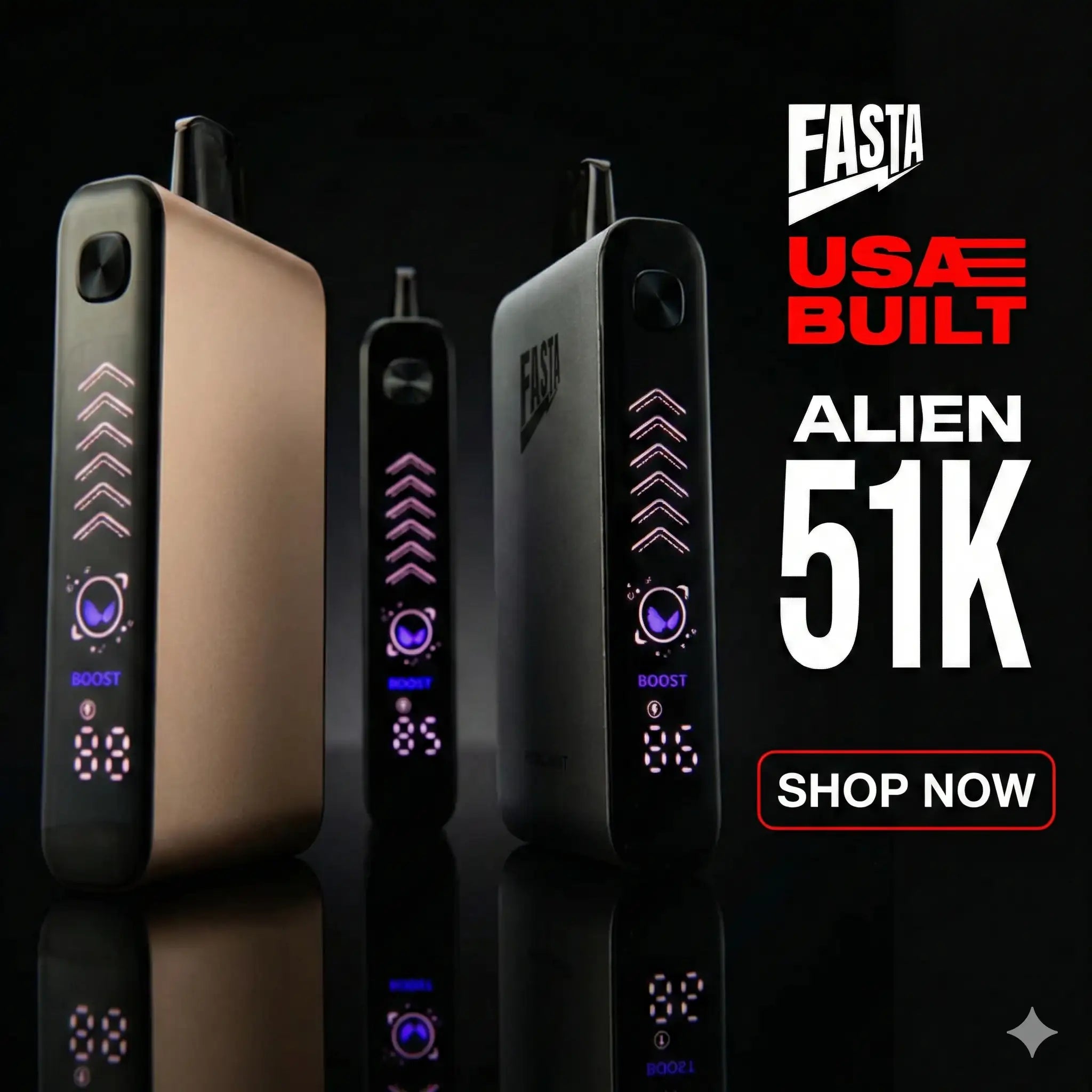 FASTA Alien 51K — 51K Puffs, 7 Flavors | JellyPuffs