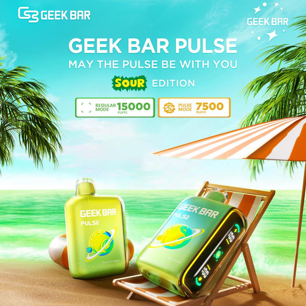 Buy Geek Bar Pulse 15K Sour Edition Disposable Vapes Online
