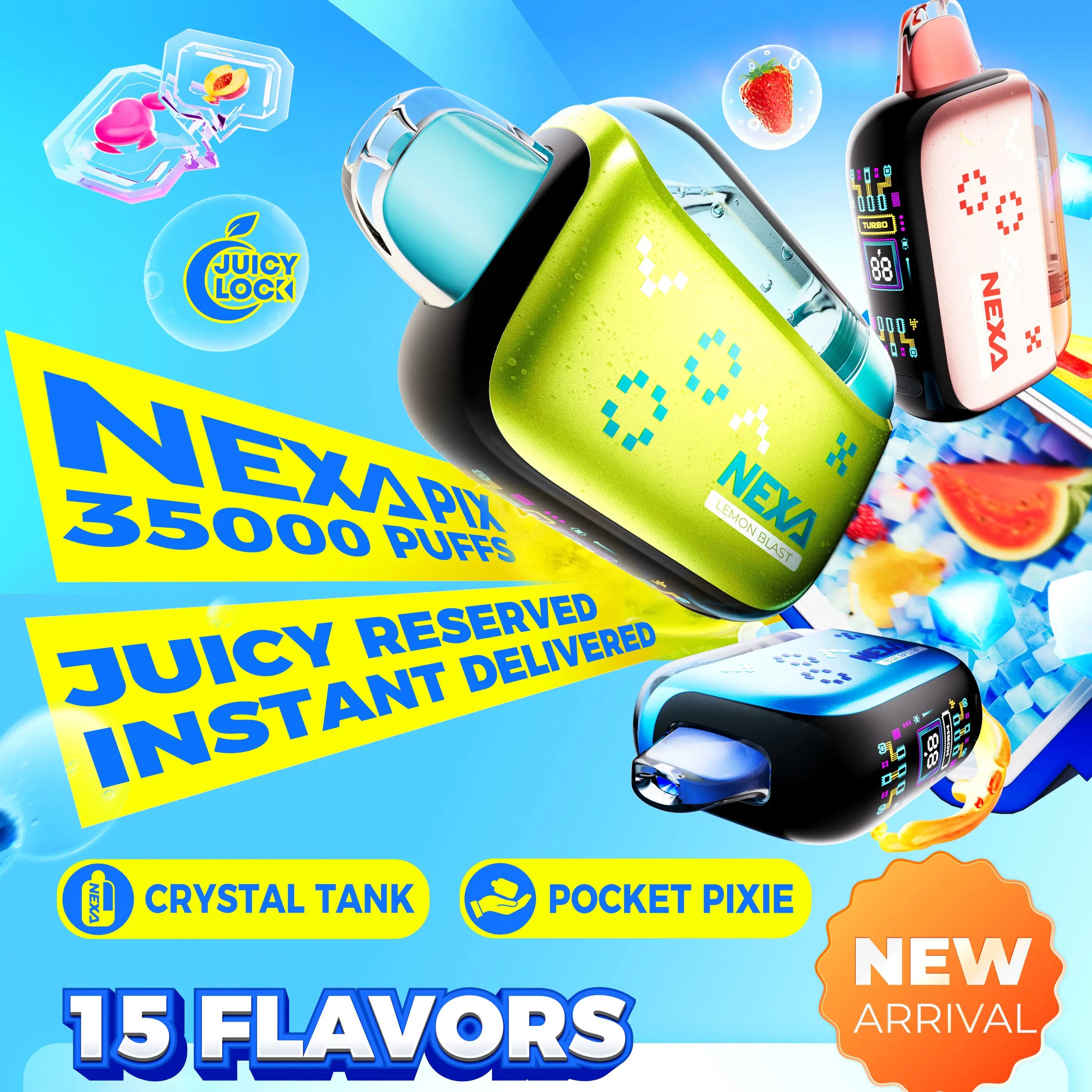 NEXA Pix 35K Disposable Vape — 21 Flavors, $9.99 | JellyPuffs