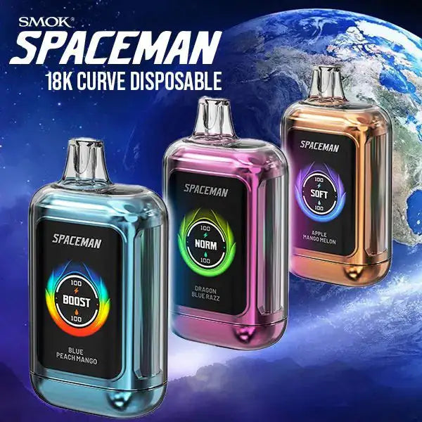 Spaceman Curve 18K Disposable Vape Collection | 18,000 Puffs