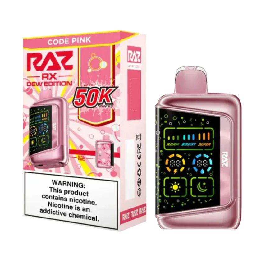 RAZ RX 50K Dew Edition Code Pink Disposable Vape | 50,000 Puffs