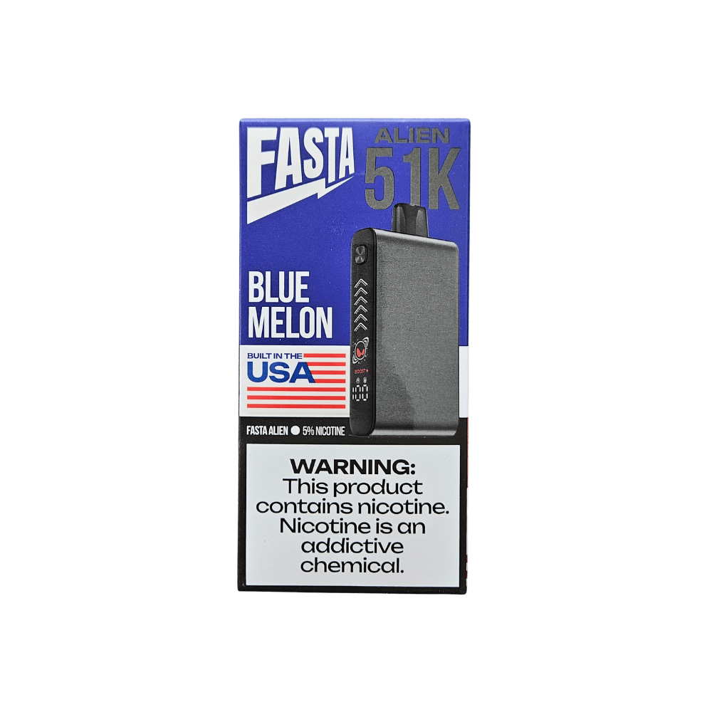 Blue Melon - FASTA Alien 51k Disposable - JellyPuffs