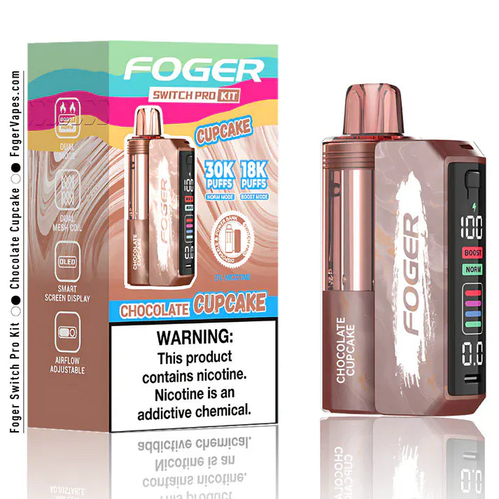 Chocolate Cupcake – Foger Switch Pro 30K Disposable Vape | 30 000 Puffs